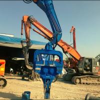 China High Frequency Excavator Pile Driver - 15m Pile Length & 40 Ton Heavy-Duty Application for sale