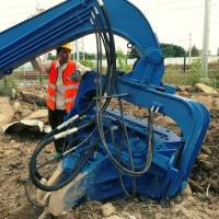 China High Frequency Excavator Pile Driver - 15m Pile Length & 40 Ton Heavy-Duty Application for sale