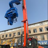 China Environmental Friendly Pile Driver - Quiet Vibro Hammer & 180° Rotation Adjustment for sale