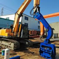 China Environmental Friendly Pile Driver - Quiet Vibro Hammer & 180° Rotation Adjustment for sale