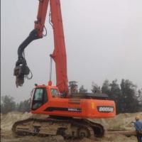 China Excavator-Fit Pile Driver - Low Vibration Short Period & 180° Rotation Adjustment for sale