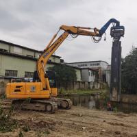 China High-Speed Pile Driver | 3300rpm & 18m Deep Pile Driving for Highway and Bridge Projects for sale