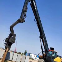 China Pile Driver For Sheet Piling | 18m Depth & 535KN Pulling Force for sale