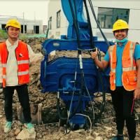 China 2700kg Industrial Pile Driver - 18M Sheet Pile Driving & Efficient Vibration for sale