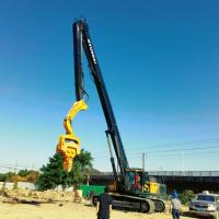 China Heavy-Duty Pile Driver | 3.3 Ton Vibrating Hammer for Large Steel Plate Pile Construction for sale