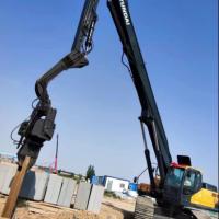 China 12M Vibro Pile Driver - 420KN Centrifugal Force & Pile-Protective Design for sale