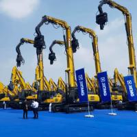 China Hard Soil Vibratory Pile Driver - 420KN Force & Global Project Compatibility for sale