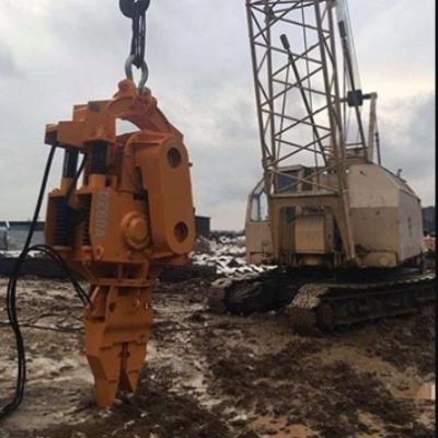 China 60kW Efficient Pile Driver - 200kN Pulling Force & Hydraulic Guardrail Piling Machine for sale
