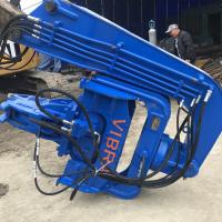 China Sheet Pile Driving Machine - Yellow Color & Excavator-Mounted Flexibility for sale