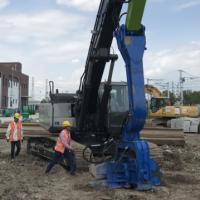 China High-Pressure 32Mpa Pile Driver | Multipurpose Design for Sheet Pile Applications for sale