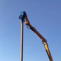 China Heavy-Duty Pile Driver With 470Kn Centrifugal Force And 15M Hyundai Hydraulic Hammer for sale