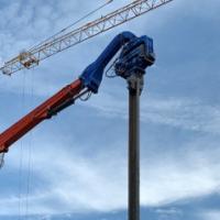 China 60-68 Ton Excavator Pile Driver: Engineered for Sheet Piling Construction & Enhanced Operational Stability for sale
