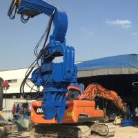 China High-Efficiency 3 Ton Vibrating Pile Driver For 15 Meter Large Sheet Piling Construction Projects for sale