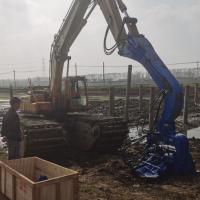 China Power Your Solar Project: A High-Performance Pile Driver with Strong Vibration & Easy Mounting for SDLG Excavators for sale