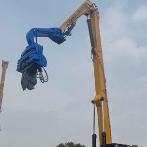 China Deep Foundation Solution: Excavator Mounted Pile Driver for Projects Over 12 Meters Depth for sale