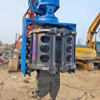 China High Frequency Vibration Output Pile Driver – Dual Pump Flow Merging System & Quick Tool Change System For 32‑40t Excavators for sale