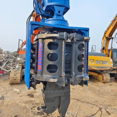 China High Frequency Vibration Output Pile Driver – Dual Pump Flow Merging System & Quick Tool Change System For 32‑40t Excavators for sale