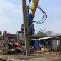 China High-Efficiency Side Grip Pile Driver: Fast Hydraulic Piling in 9m Depth for Confined Sites for sale