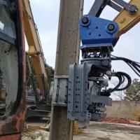 China High-Efficiency Side Grip Pile Driver: Fast Hydraulic Piling in 9m Depth for Confined Sites for sale