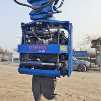 China Side Grip Pile Driver With Full 360 Degree Continuous Rotation & Low Headroom Operation Capability – SV-400 For 32–40t Excavators for sale