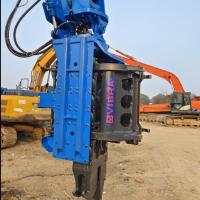 China Side Grip Pile Driver With Full 360 Degree Continuous Rotation & Low Headroom Operation Capability – SV-400 For 32–40t Excavators for sale