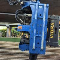 China Side Grip Pile Driver With Full 360 Degree Continuous Rotation & Low Headroom Operation Capability – SV-400 For 32–40t Excavators for sale