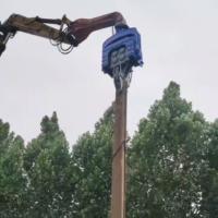 China Four Eccentric Pile Driver | High Frequency Vibration Output & Self Lubricating Bearing Low Maintenance For 48–52 Ton Excavators for sale