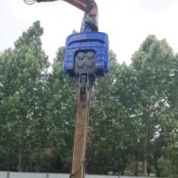 China Four Eccentric Pile Driver | High Frequency Vibration Output & Self Lubricating Bearing Low Maintenance For 48–52 Ton Excavators for sale