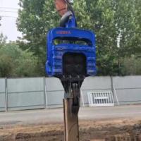 China Four Eccentric Pile Driver | High Frequency Vibration Output & Self Lubricating Bearing Low Maintenance For 48–52 Ton Excavators for sale