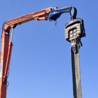 China Four Eccentric Pile Driver | High Frequency Vibration Output & Self Lubricating Bearing Low Maintenance For 48–52 Ton Excavators for sale