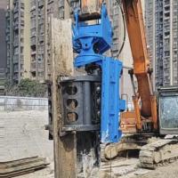 China Side Grip Pile Driver With Full 360 Degree Continuous Rotation And Bidirectional Tilt Driving Head – SV400 For Low Headroom Sites for sale
