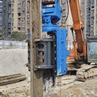China Side Grip Pile Driver With Full 360 Degree Continuous Rotation And Bidirectional Tilt Driving Head – SV400 For Low Headroom Sites for sale