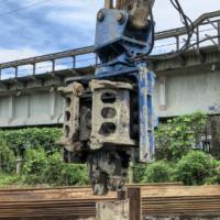 China Side Grip Pile Driver – Bidirectional Tilt Driving Head & Low Noise Eco Friendly Operation – Ultimate Low-Headroom Piling Solution for sale