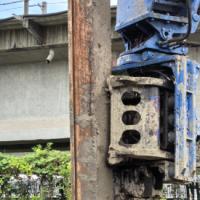China Side Grip Pile Driver – Bidirectional Tilt Driving Head & Low Noise Eco Friendly Operation – Ultimate Low-Headroom Piling Solution for sale