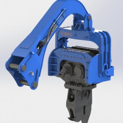 China High Frequency Vibration Output Pile Driver with Integrated Control Valve Assembly & Low Maintenance Cost Design for sale