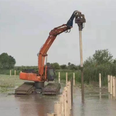 China Photovoltaic Pile Driver Suppliers China | High Frequency Vibration Output Factory & High Impact Energy Per Blow Hot Sale For 20-30T Excavator for sale