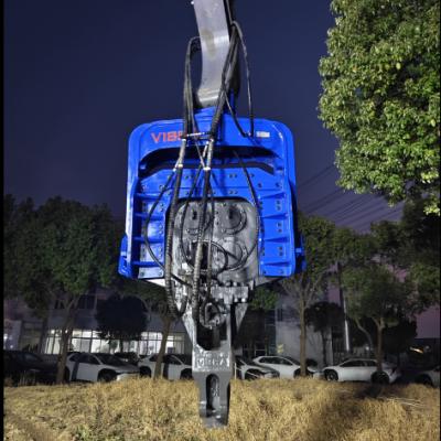 China Compact Structure Confined Spaces Pile Driver | Dual Pump Flow Merging System + High Frequency Vibration Output for sale