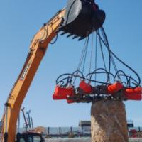 China Modular Hydraulic Pile Breaker For Round Piles | Static Crushing Low Vibration Noise + Low Noise Eco Friendly Operation for sale