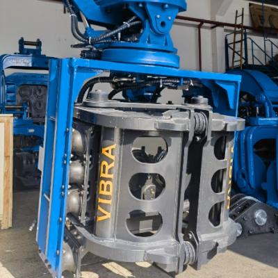 China Side Grip Pile Driver | High Frequency Vibration Output & Confined Space Adaptation Solution for 25-32T Excavator for sale