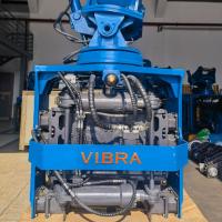 China Hydraulic Side Grip Pile Driver for Confined Spaces | Low Headroom Operation + Bidirectional Tilt & 360° Rotation for sale