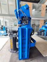China Full 360 Degree Continuous Rotation China Pile Driver | Bidirectional Tilt Driving Head Factory + Low Headroom Design for sale