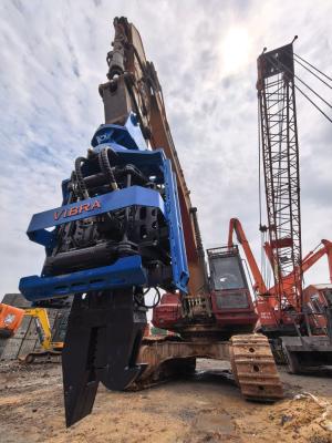 China Low Headroom Operation Capability & Bidirectional Tilt Driving Head – SV500 Custom Side Grip Pile Driver Made In China with 772kN Force for sale