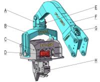 China Pile Driver - 8m Depth & High-Speed Vibration for Excavators for sale