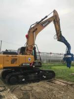 China Heavy-Duty Hydraulic Pile Driver: Ideal for Riverbank and Canal Projects for sale