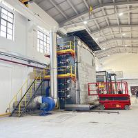 China Vertical Fire Resistance Test Furnace 3000x3000x1500mm for ISO 834-1 & ISO 3008 Building Component Testing for sale