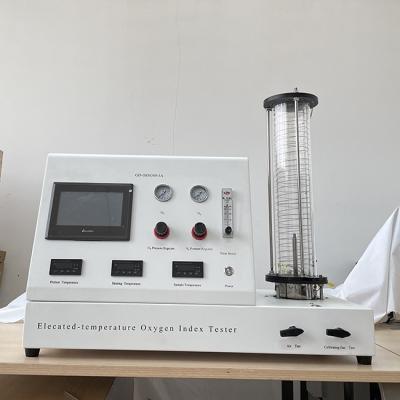 China ISO 4589-3 High Temperature Oxygen Index Tester with 1000W Heating System and 0.1% Oxygen Accuracy for sale