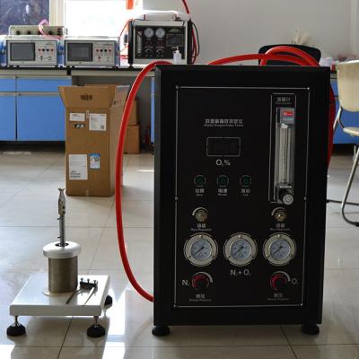 China High Accuracy LOI Tester for PVC Materials - 90mm Combustion Tube, 0.1% Oxygen Resolution ISO 4589-2 Compliant for sale