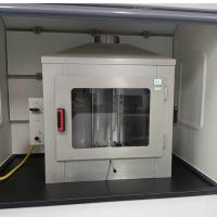 China ISO 11925 Single Flame Source Tester Stainless Steel Chamber 45 Degree Ignition Building Material Flammability for sale