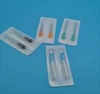China Disposable Pink Syringe Needle Side Hole Out Diameter 1.2mm 18G for sale