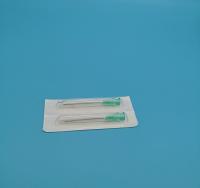 China Light Green Surgical Syringe Needle Side Hole Out Diameter 2.1mm 14G For Single Use for sale